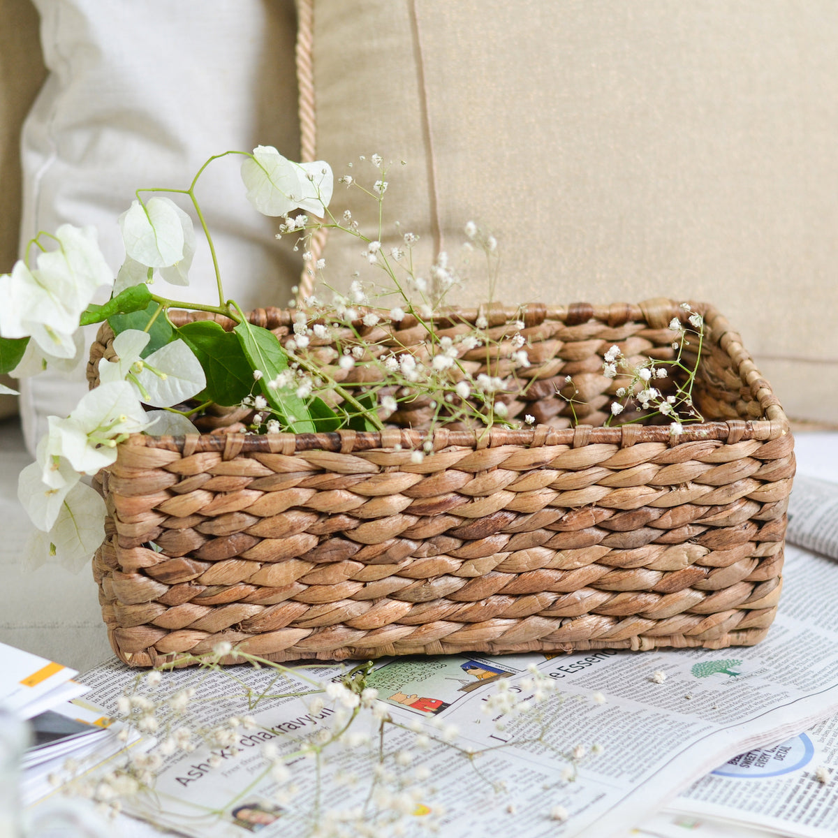Handwoven Water Hyacinth, Jute, and Cane Collection | Pastiche by AK