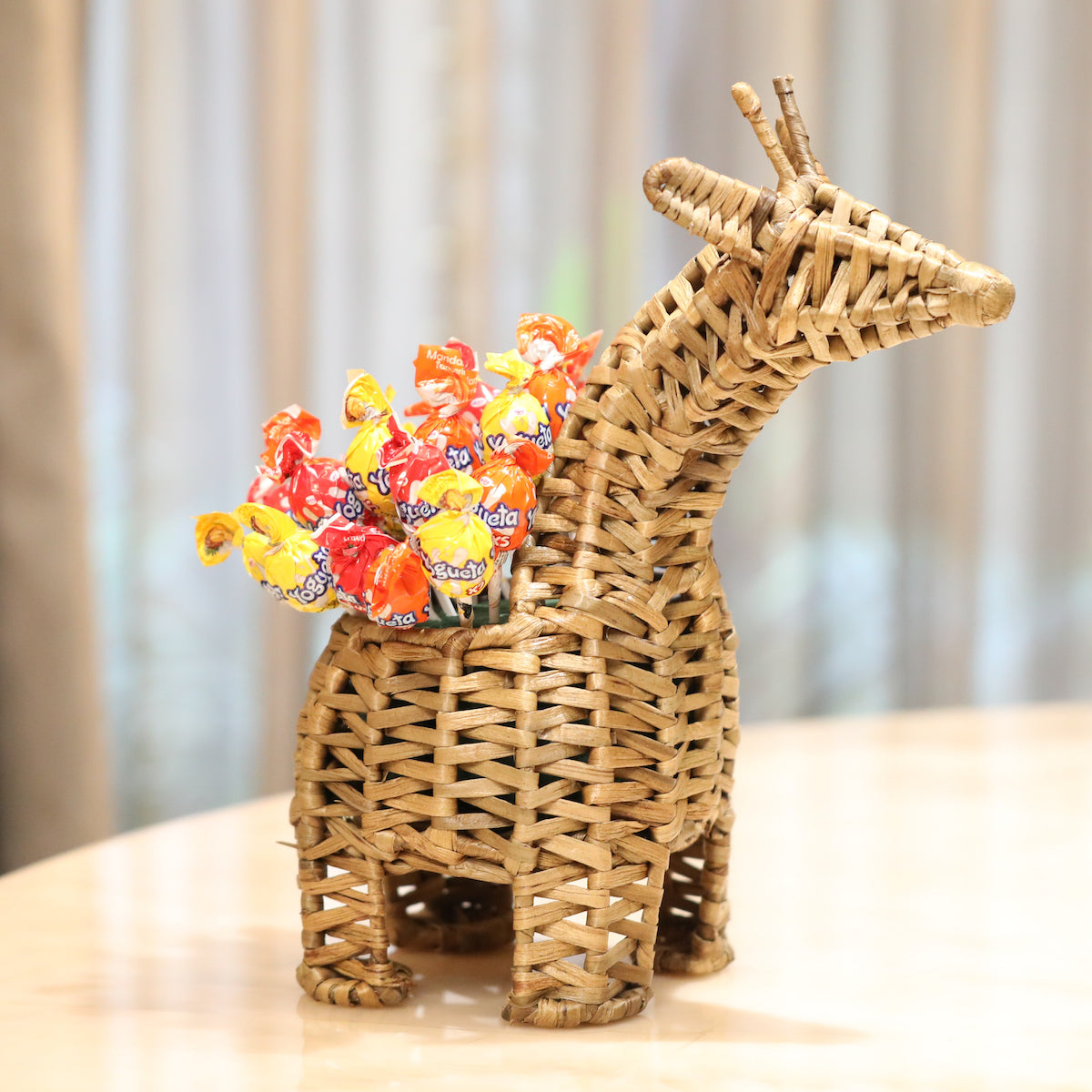 Handwoven Giraffe Basket | Water Hyacinth Gift Hamper and Planter ...