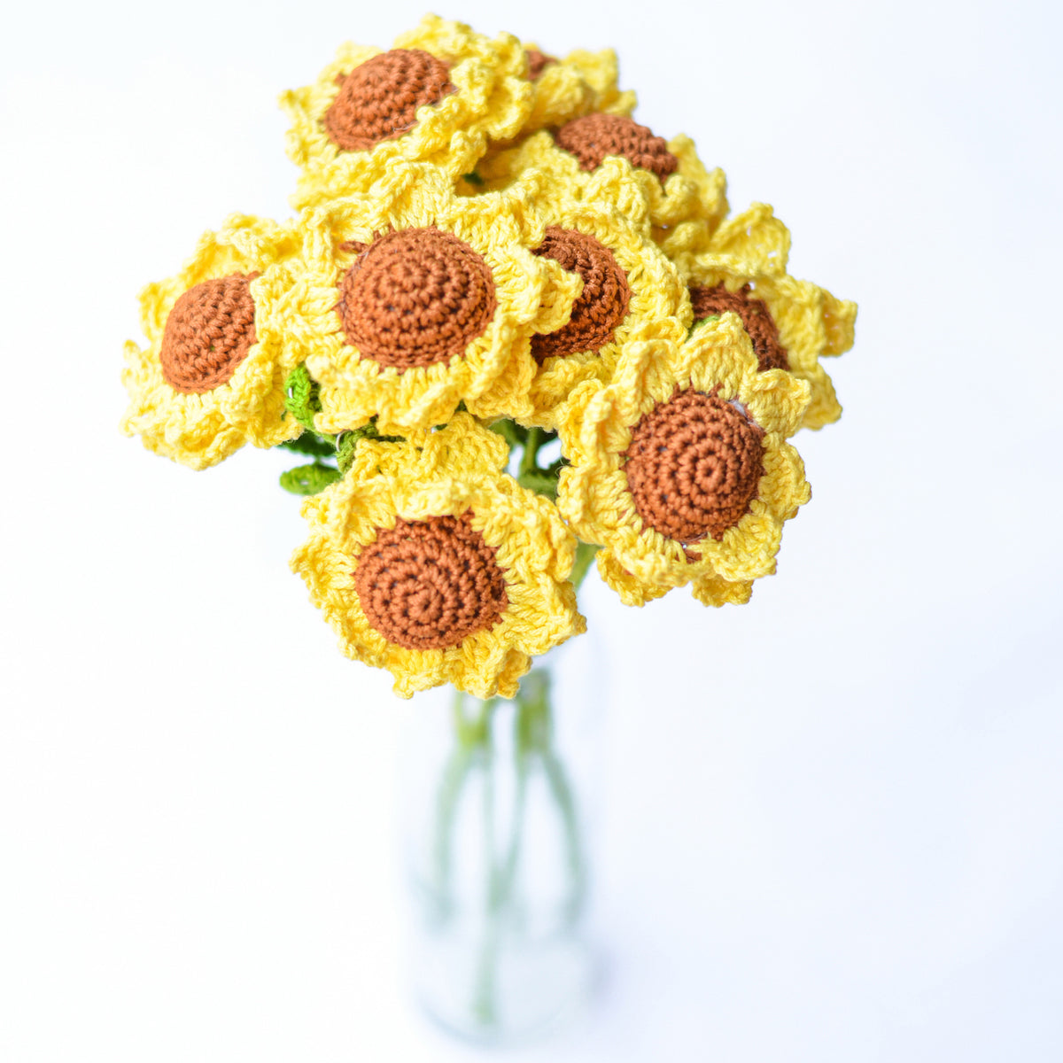 Handcrafted Crochet Sunflower | Vibrant Floral Decor | Pastiche By AK